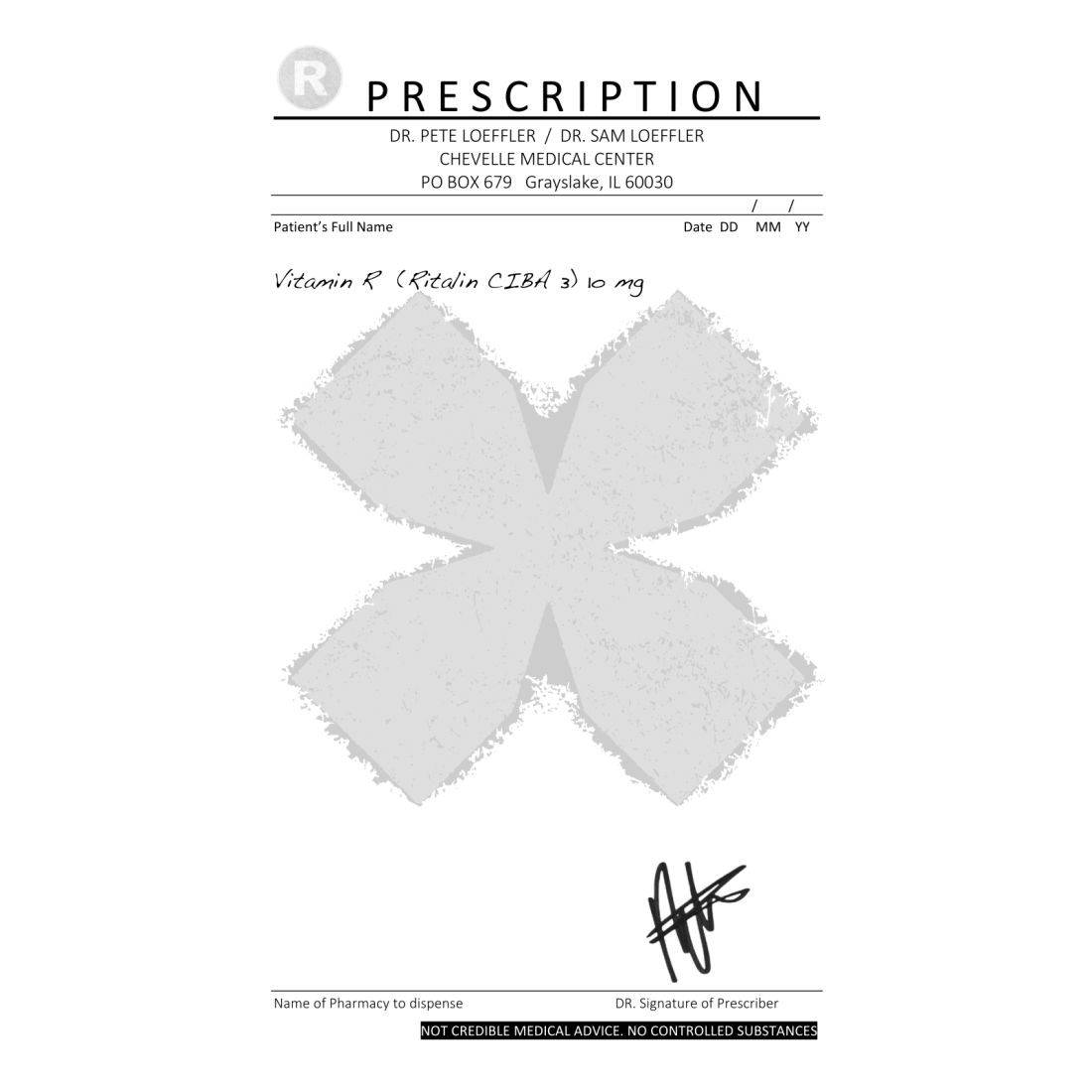 Vitamin R Prescription Pad